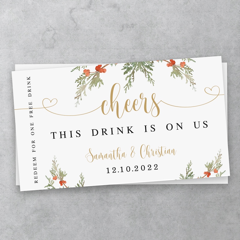 Cocktail Voucher Digital - Etsy