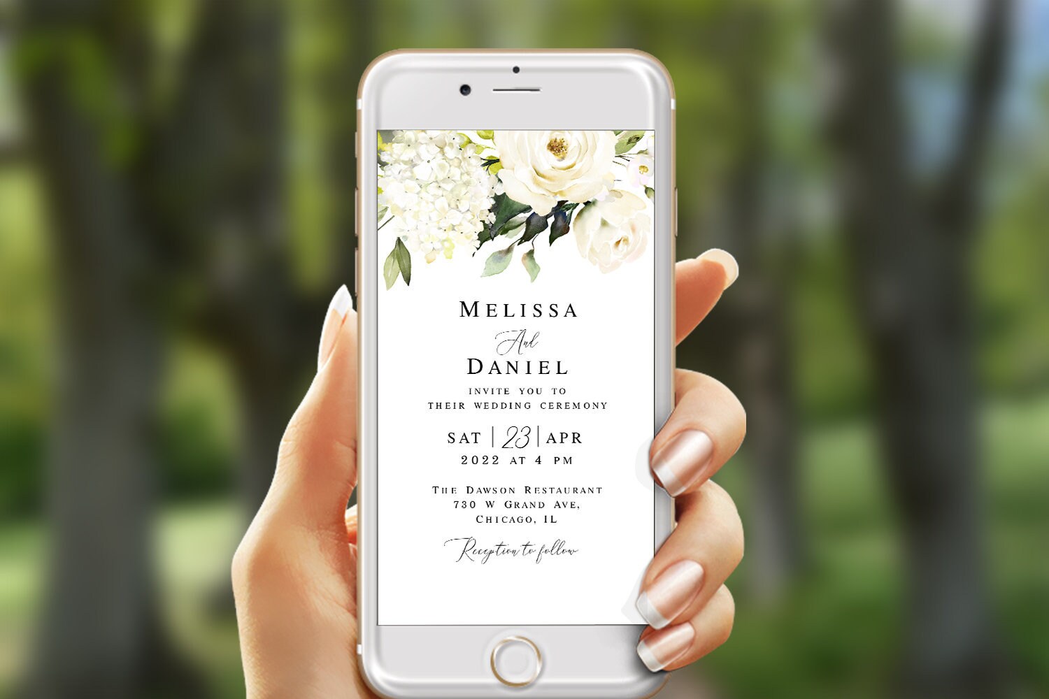 Electronic Wedding Invitation Template Text Message Invite - Etsy