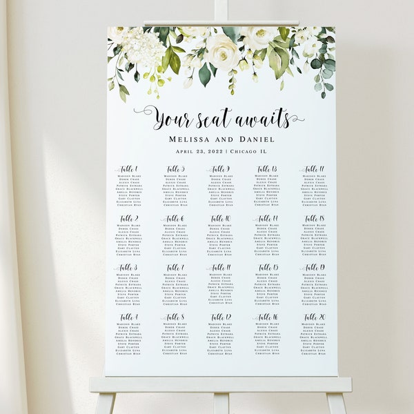 Seating Chart Frame - Etsy