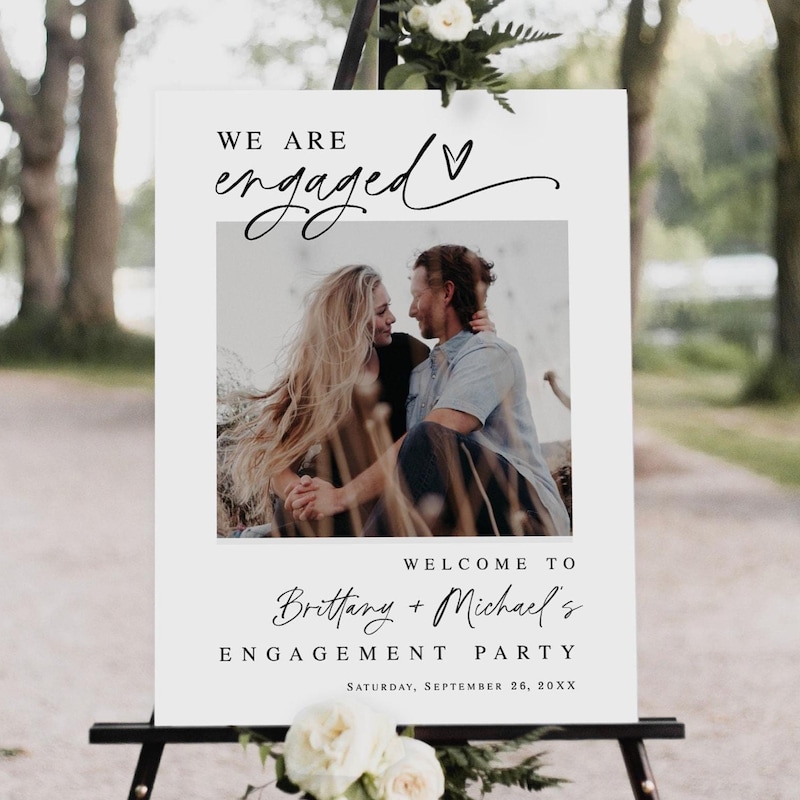 Engagement Welcome Sign - Etsy