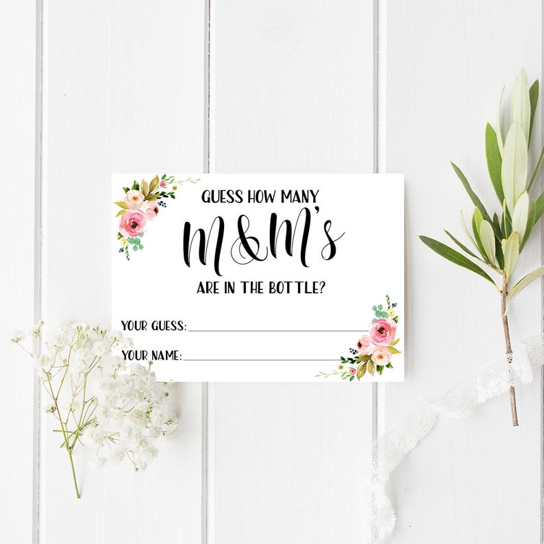 Guess How Many M&ms In The Baby Bottle Printable - Printable Word Searches