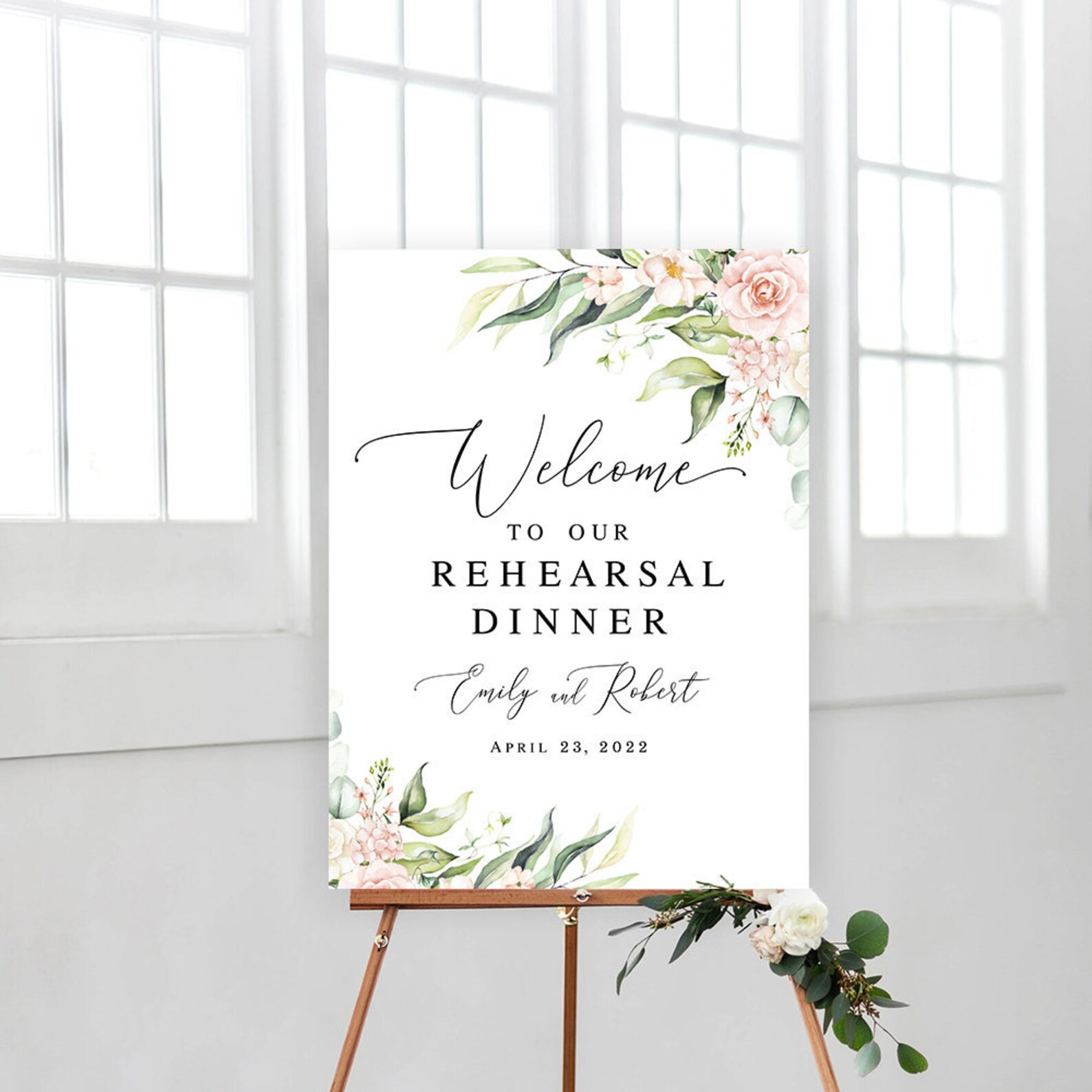 Rehearsal Dinner Welcome Sign Template Editable Welcome Poster - Etsy