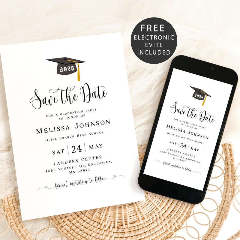 Save the Date Graduation - Etsy
