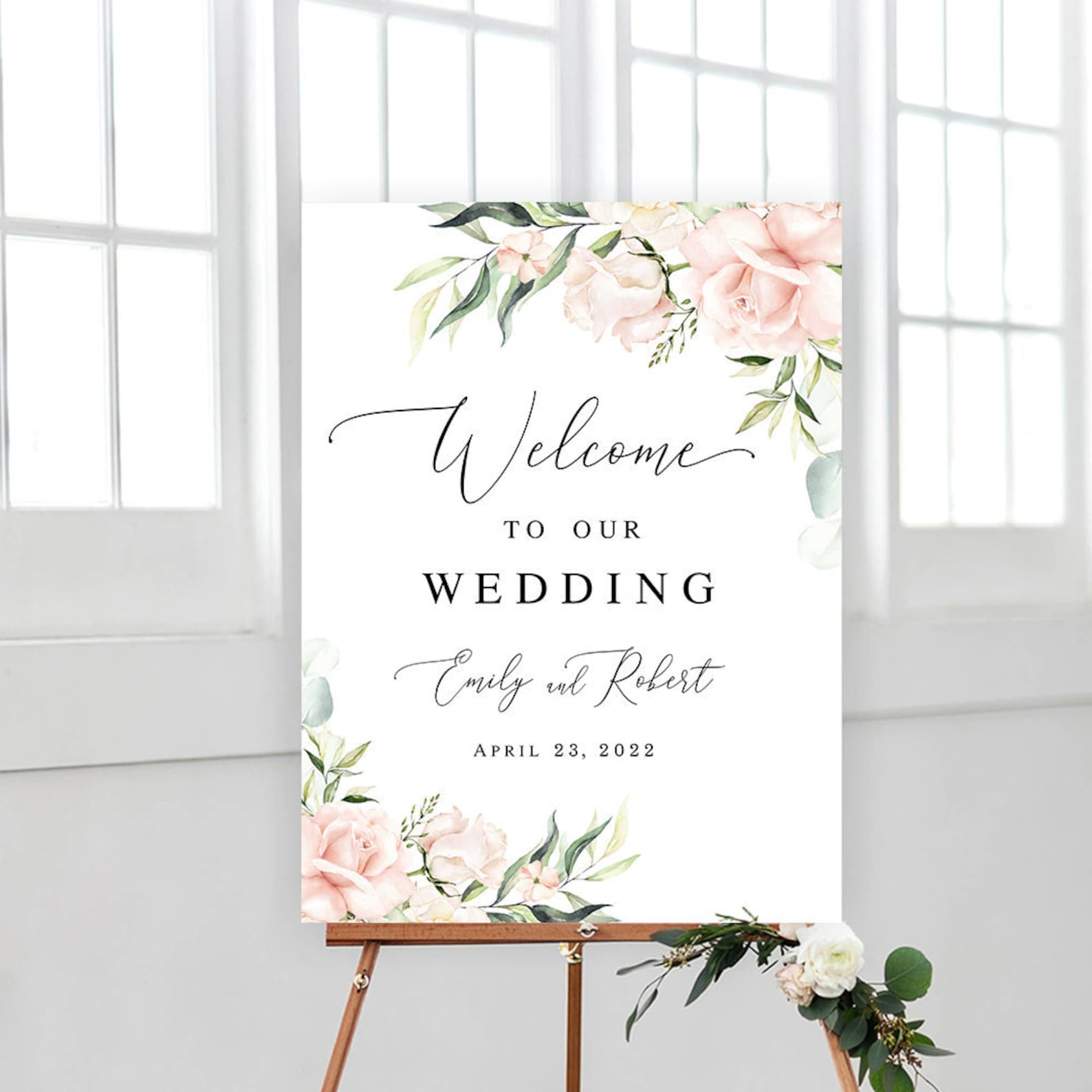 Welcome Wedding Sign Template Editable Welcome Board Printable - Etsy