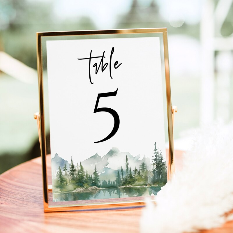 Mountain Table Numbers - Etsy