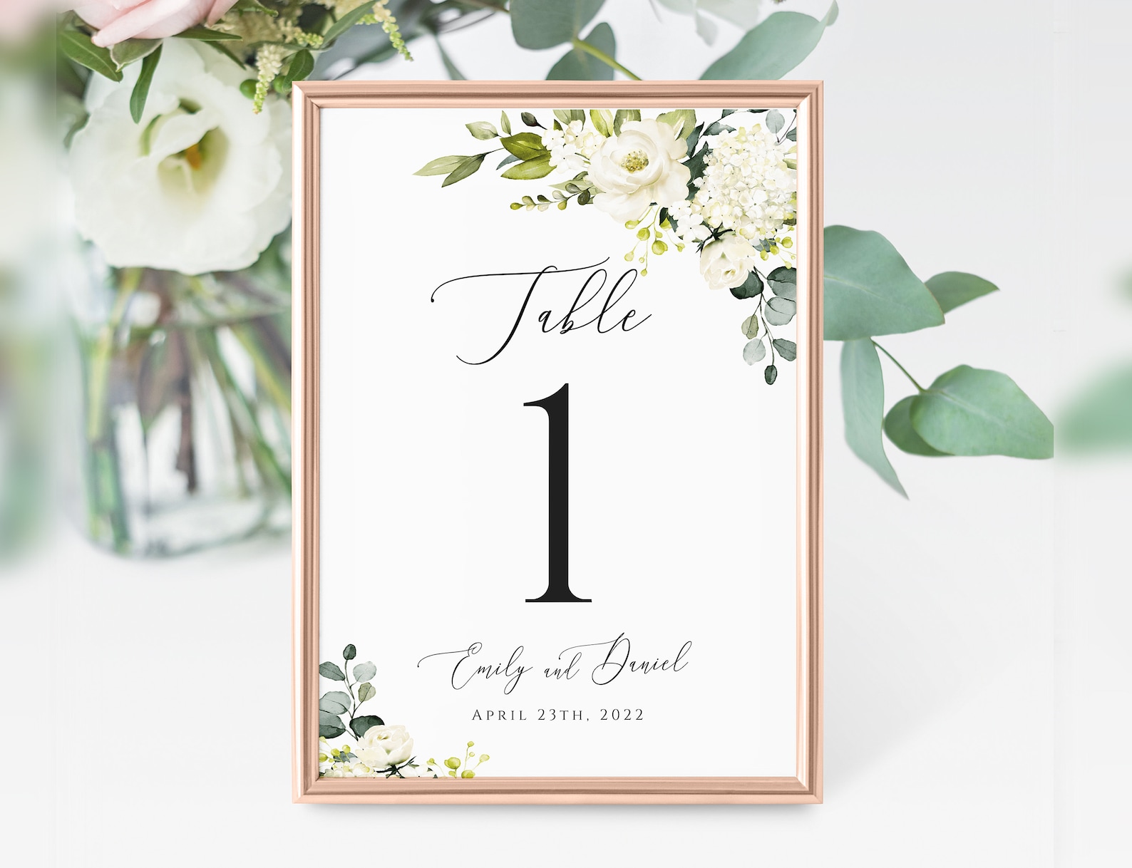 Table Numbers Template Printable Editable Table Card With - Etsy