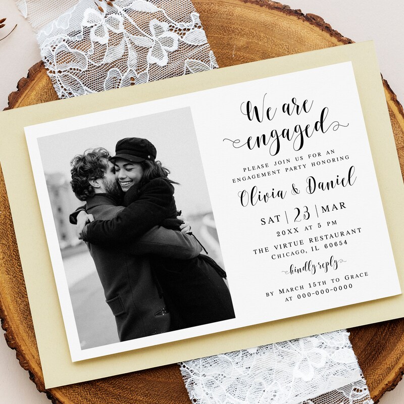 Diy Engagement Card - Etsy