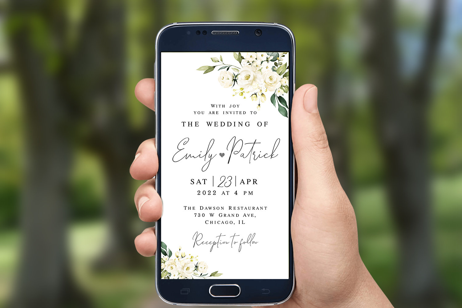 Electronic Wedding Invitation Template Text Message Invite - Etsy