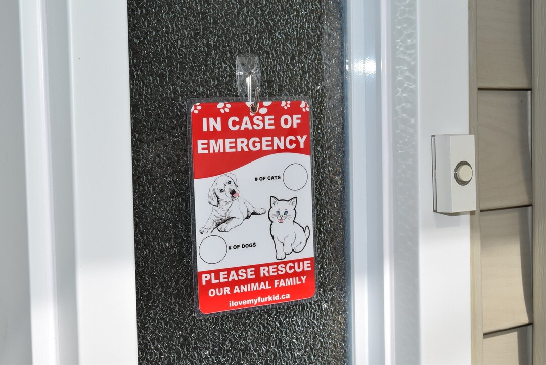 Emergency Pet Sign/pet Alert Sign/pet Rescue Sign/pet Rescue Tag/pets ...