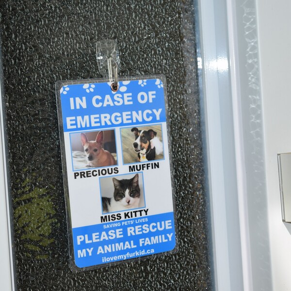 Emergency Pet Sign - Etsy