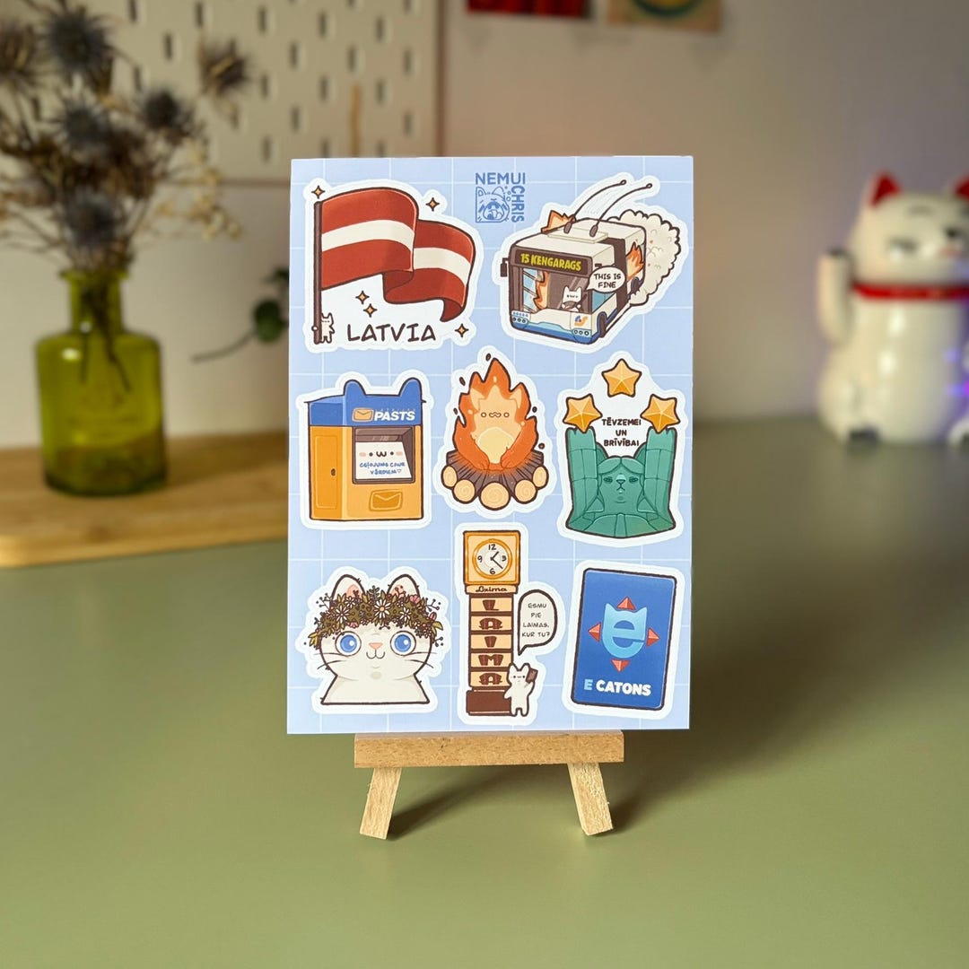 Latvia Sticker Pack - Etsy