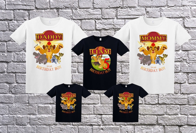 The Lion Guard Family Shirts the Lion Guard Family Birthday - Etsy