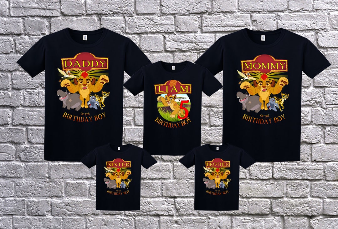 The Lion Guard Family Shirts, the Lion Guard Family Birthday Shirts ...