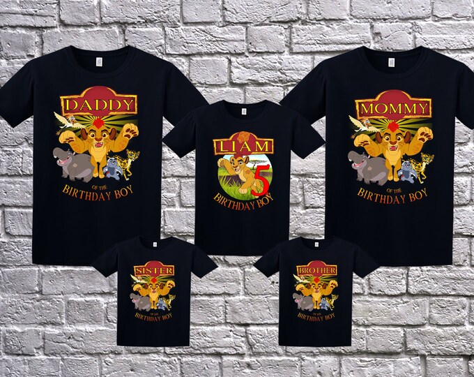 The Lion Guard Family Shirts, the Lion Guard Family Birthday Shirts ...
