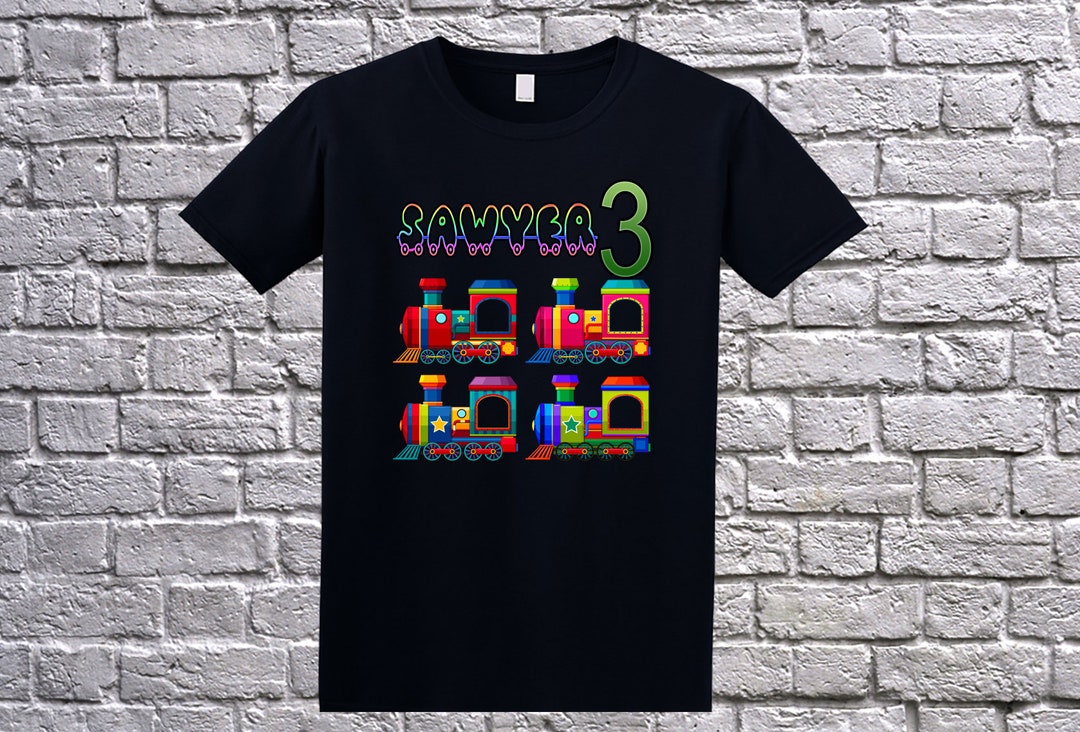 Train Custom T-shirt, Train Personalized Tshirt, Train Birthday Shirt ...