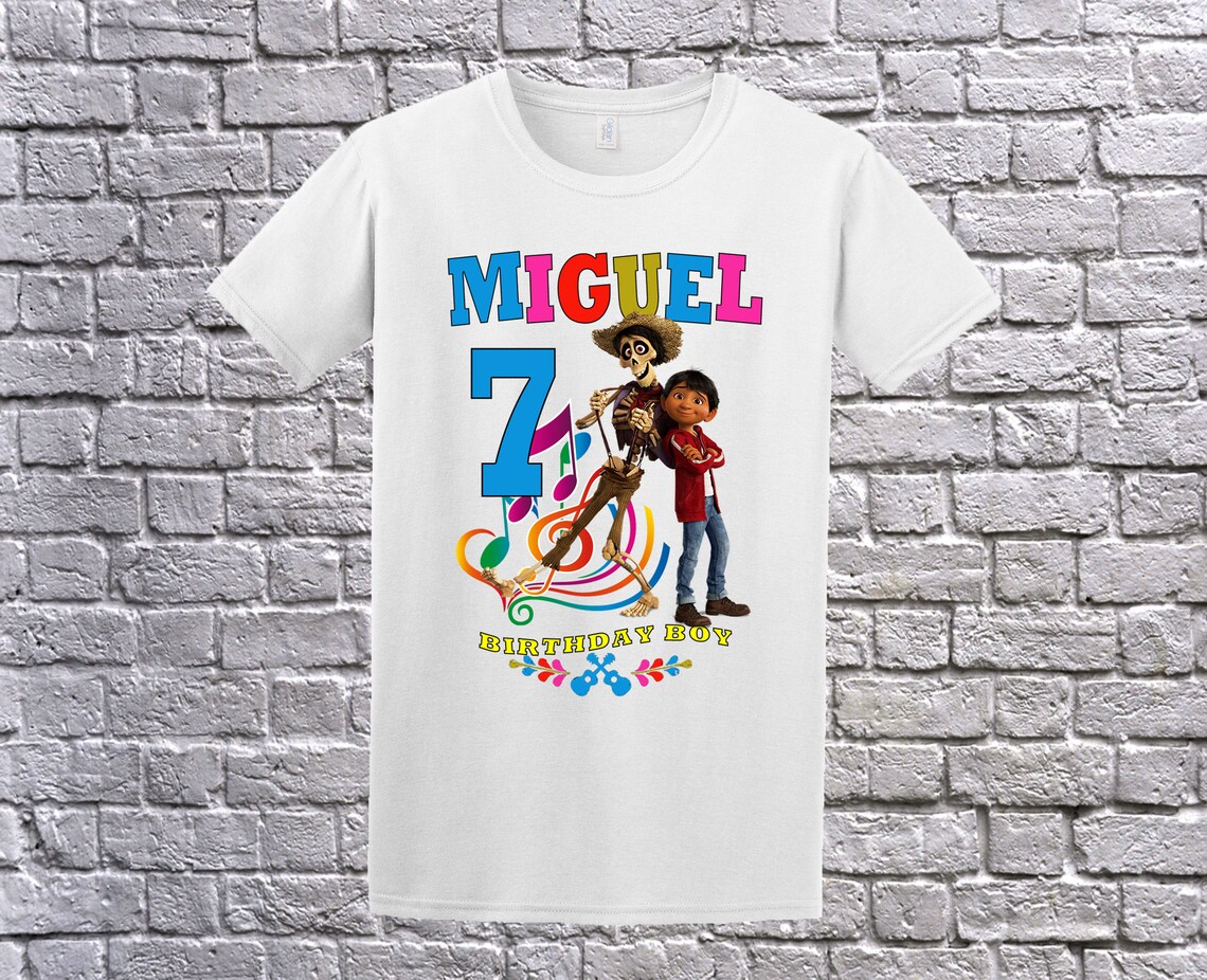 Coco Shirt, Coco Birthday Shirt, Coco Boy's Shirt, Coco White Shirt ...