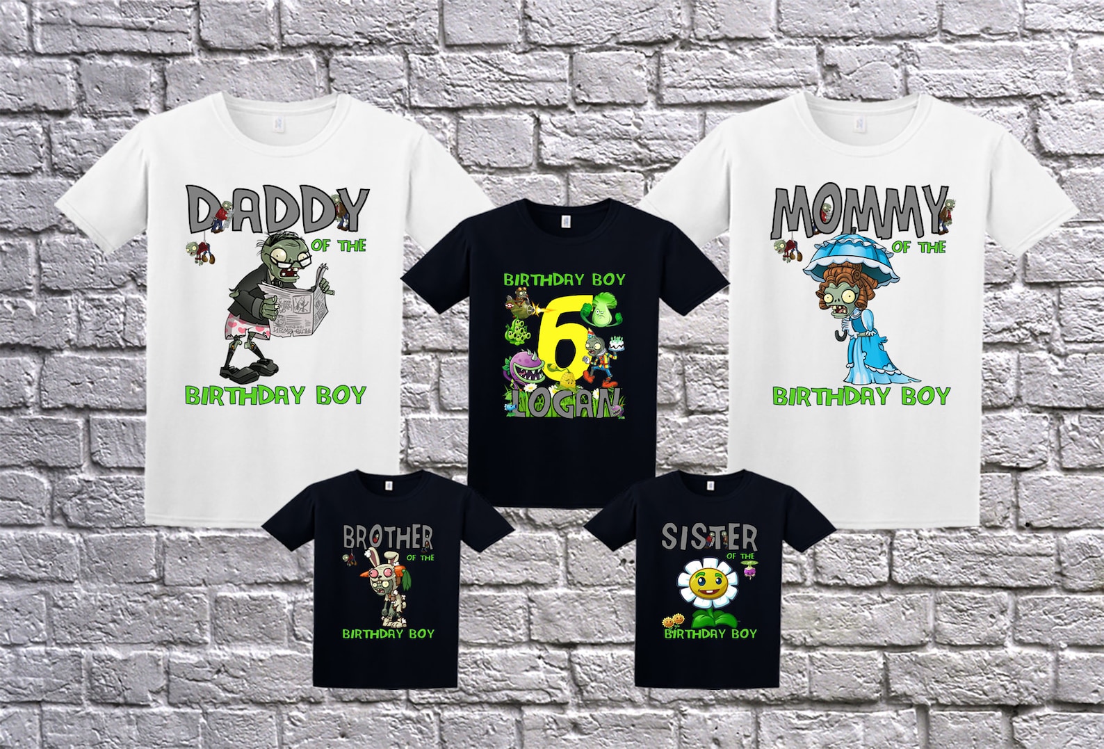 Plants Vs Zombies Shirt, Plants Vs Zombies Birthday Shirts, Plants Vs ...