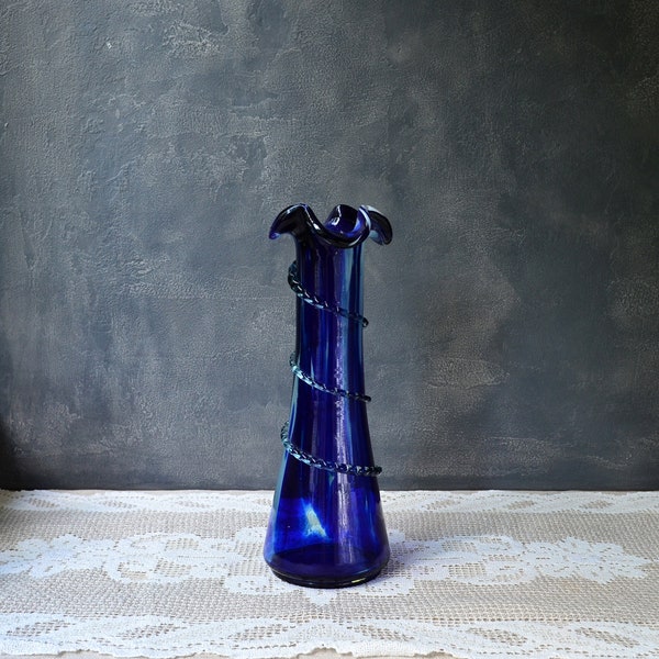 Tall Single Stem Glass Vase - Etsy