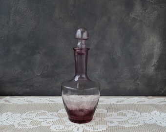 Purple Glass Decanter - Etsy