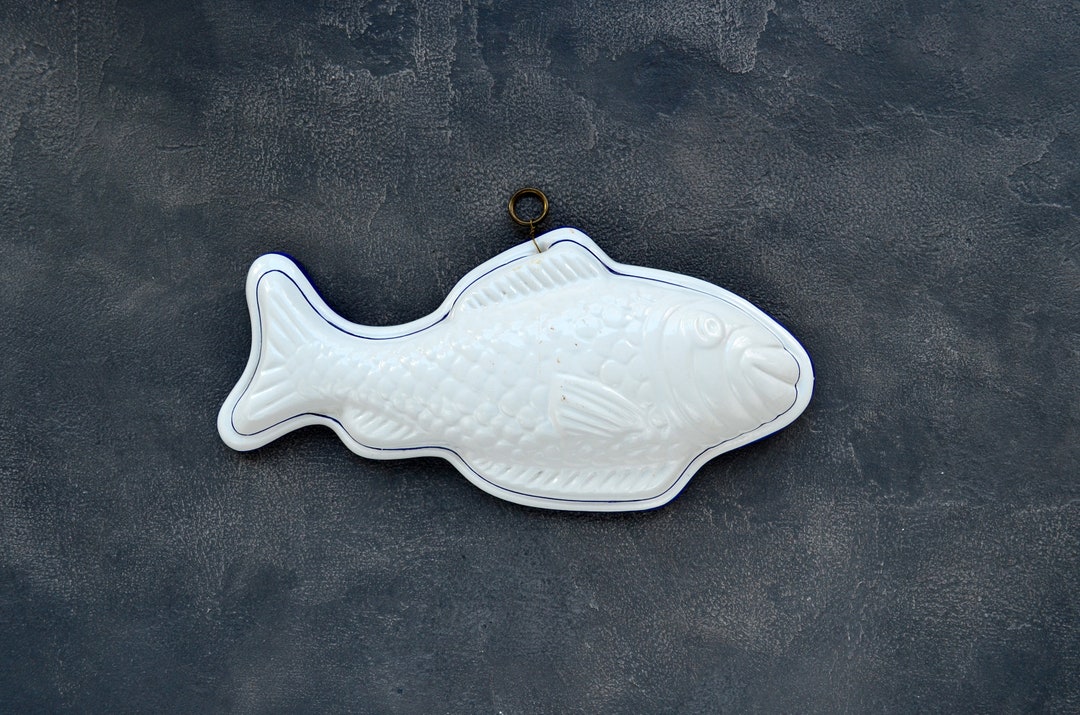 Wall Hanging Ceramic Fish Figurine Ornament Fish Mold Ceramic Mural ...