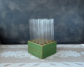 Wooden Test Tube Flower Holder - Etsy