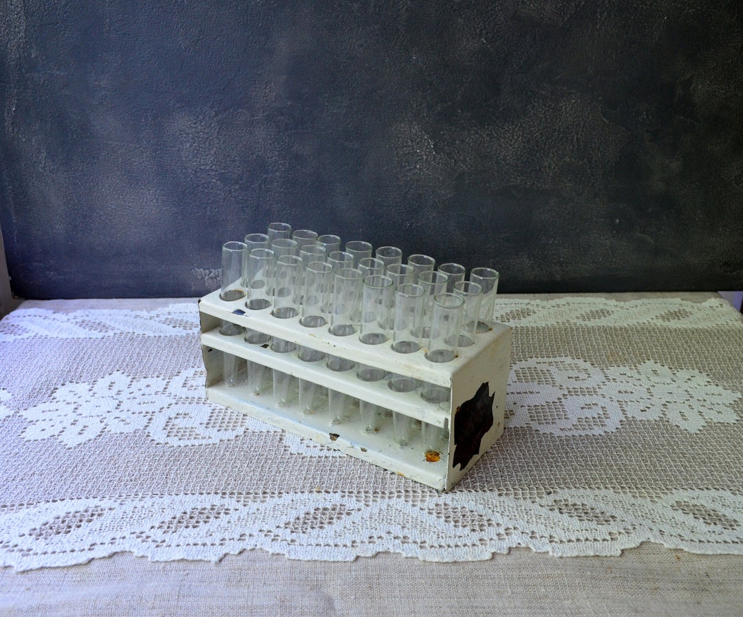Clear Test Tube Stand Science Lab Test Tube Holder Lab Glass Vials ...