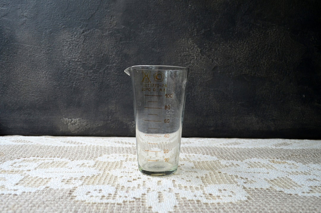 Clear Glass Pharmacy Bottle Medicine Measuring Bottle Apothecary ...