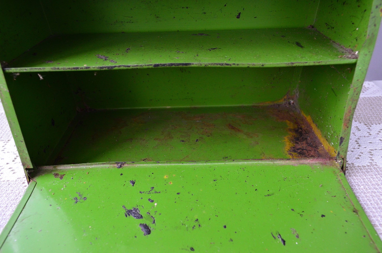 Old rust metal storage box Utility tool box Rusty metal chest | Etsy