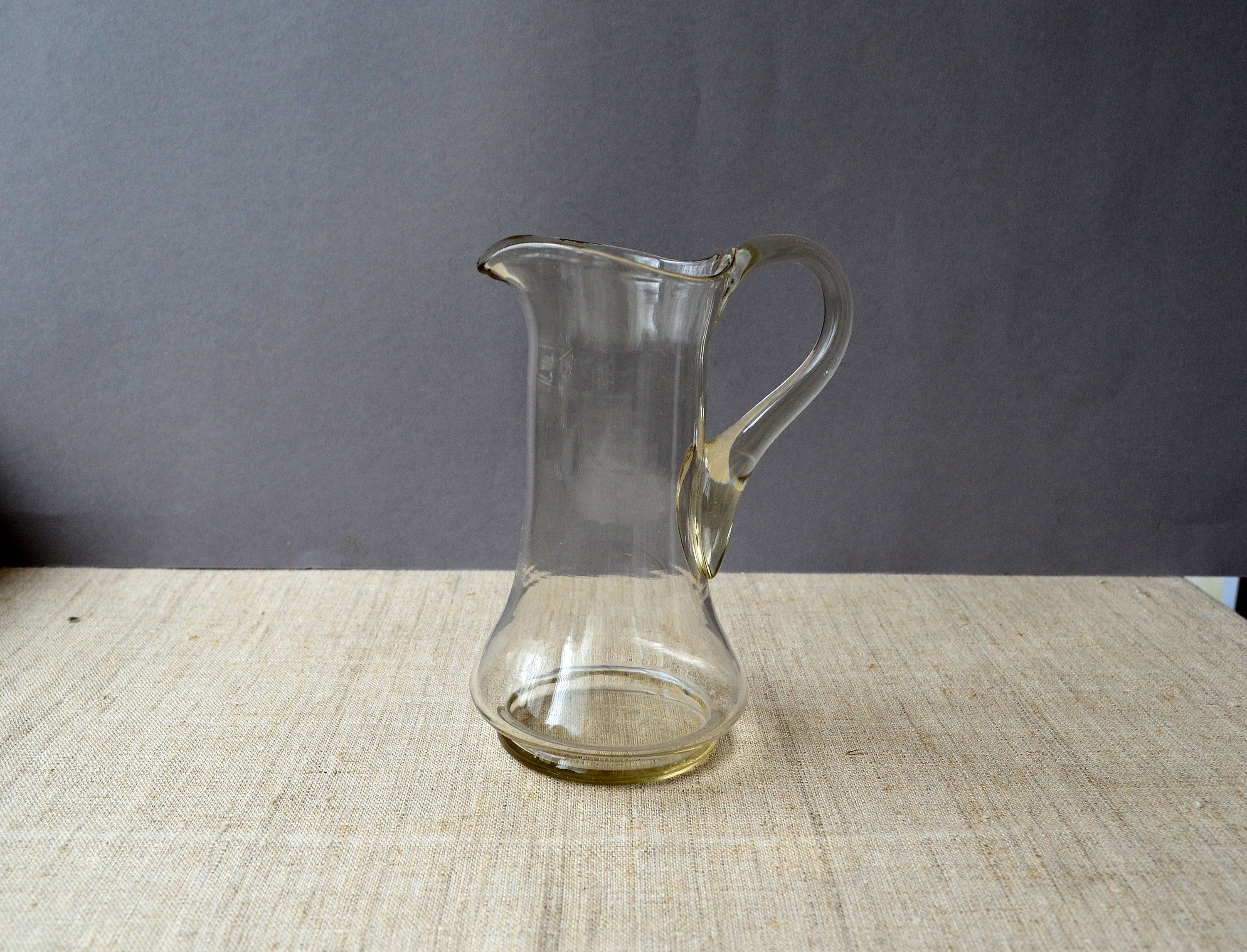 Clear Glass Juice Lemonade Pitcher Ice Lip Wine Carafe Water Glass Jug ...