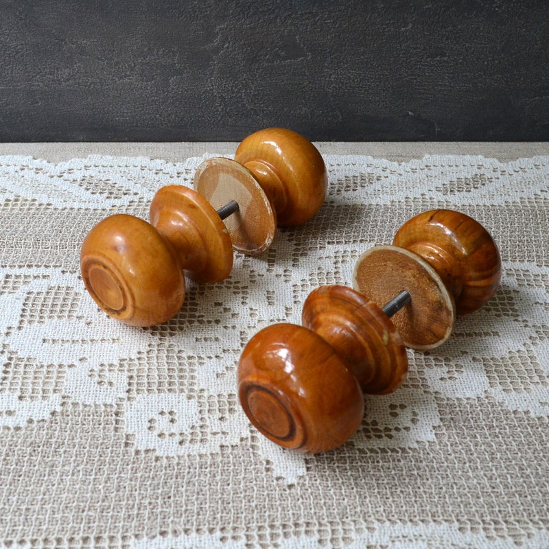 Wooden Door Knobs - Etsy