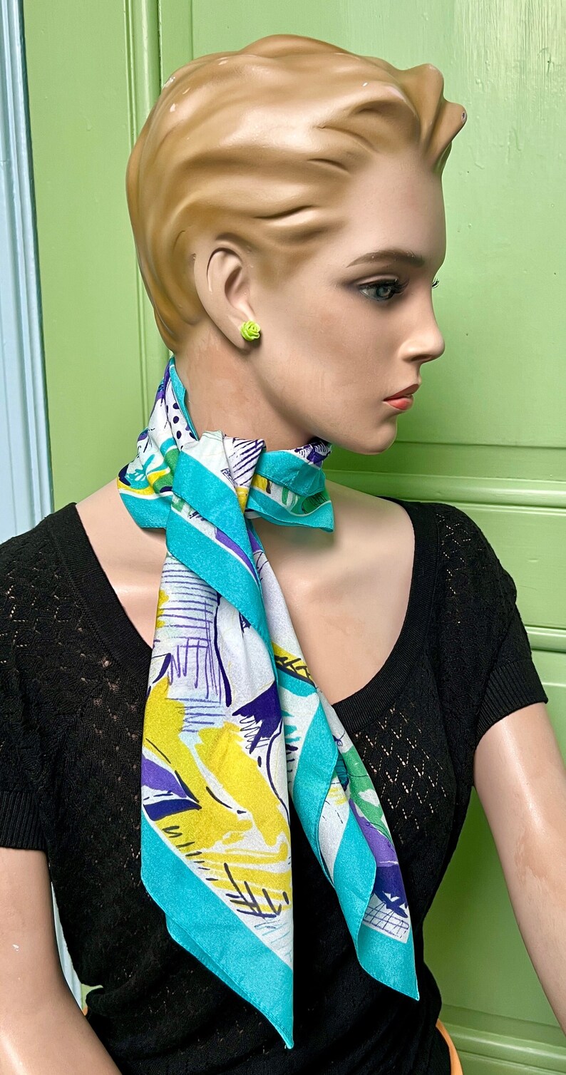 Vintage Scarf, Retro 70s Style Head Scarf - Etsy