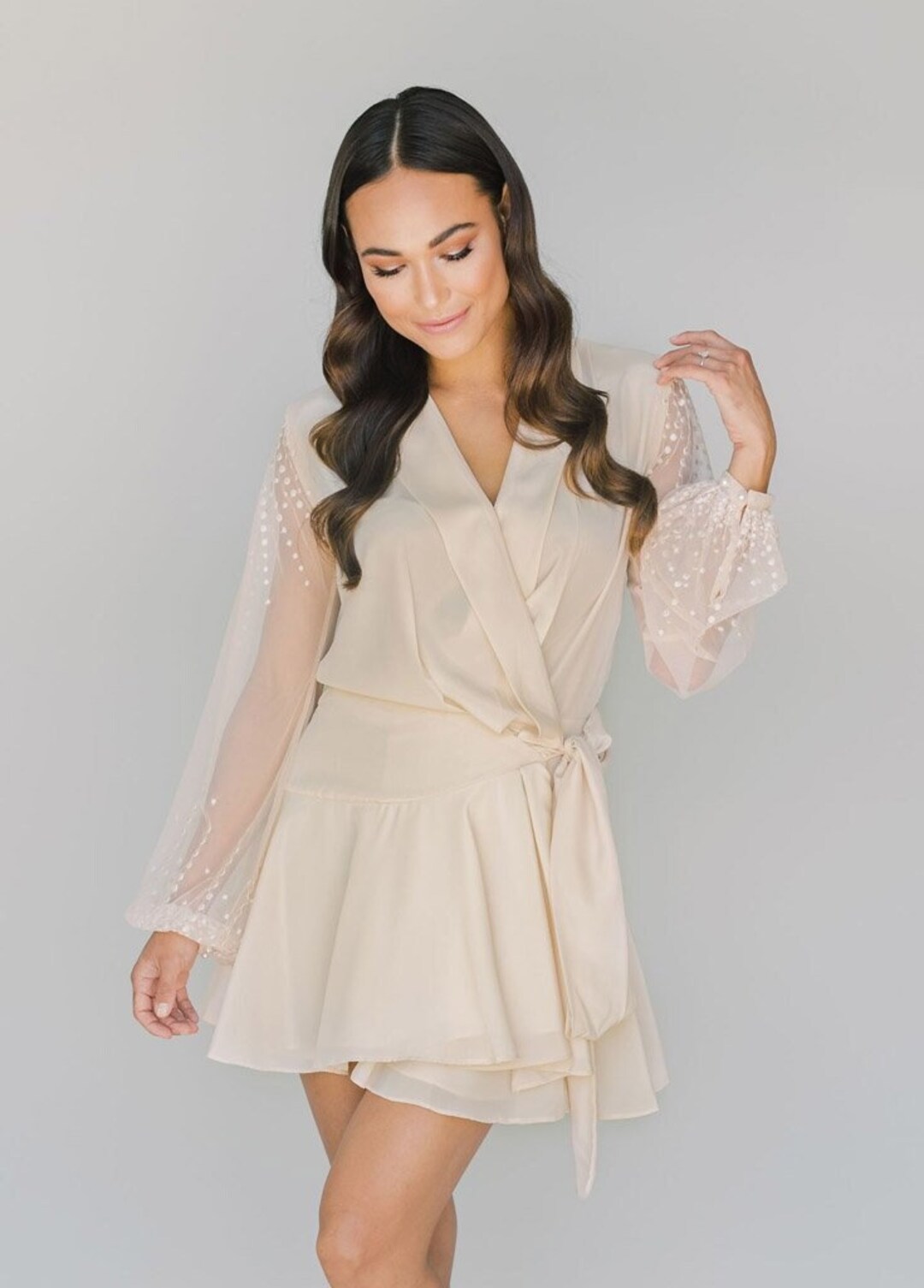 Champagne Bridesmaid Robe / Luxury Robes / Bridesmaid Gifts / Bridal ...