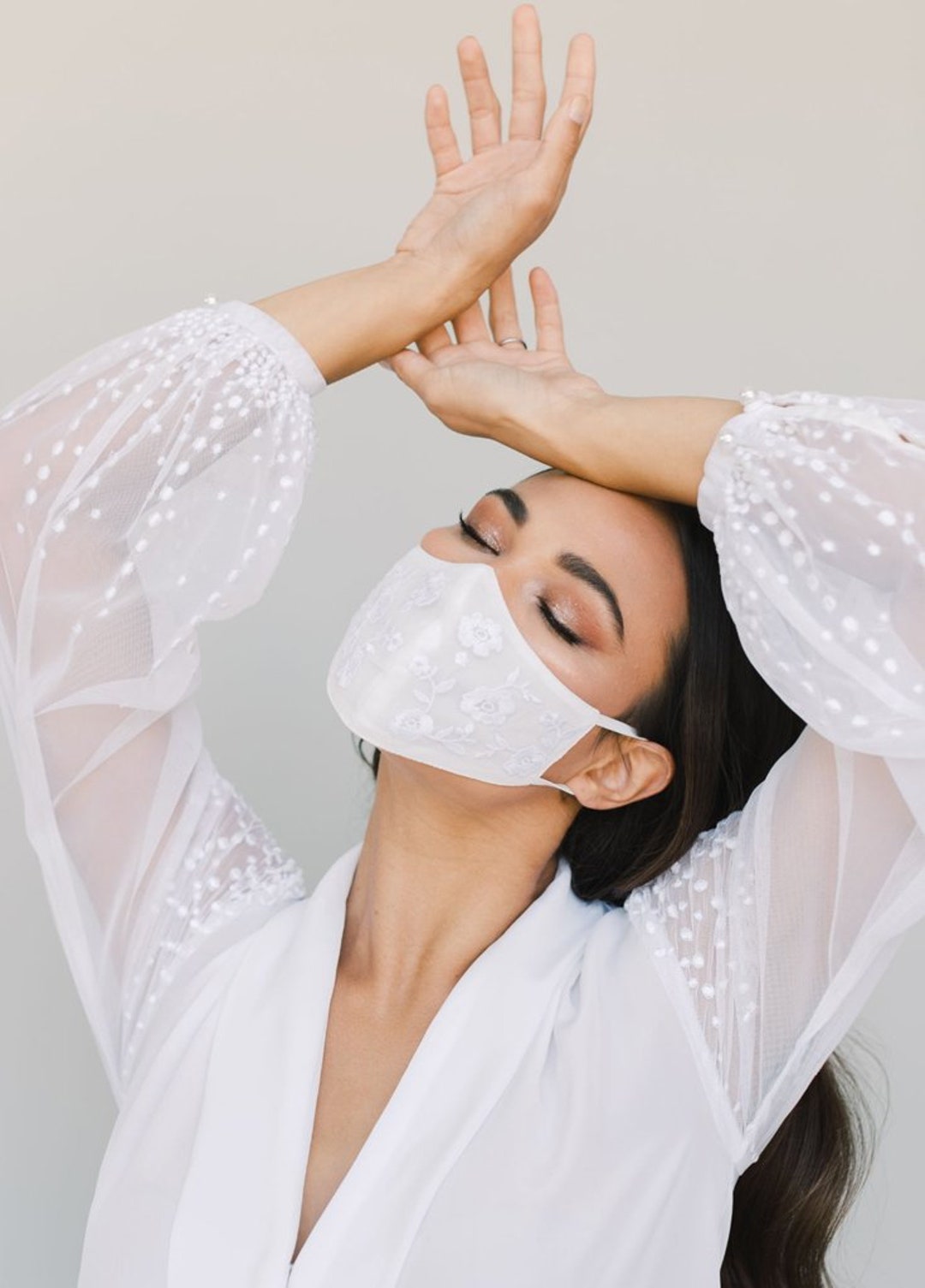 Embroidered Face Mask for Women / Fashion Face Mask / Face Covering ...