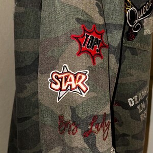 Delta Sigma Theta Glam Junk Jacket Camo Army Fatigue - Etsy