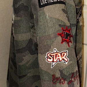 Delta Sigma Theta Glam Junk Jacket Camo Army Fatigue - Etsy