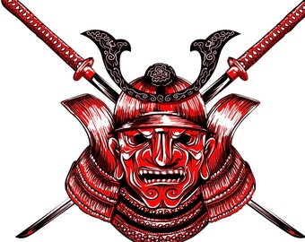Samurai decal | Etsy