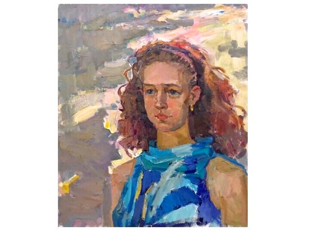 Portrait Painting Original Painting Girl Portrait - Etsy
