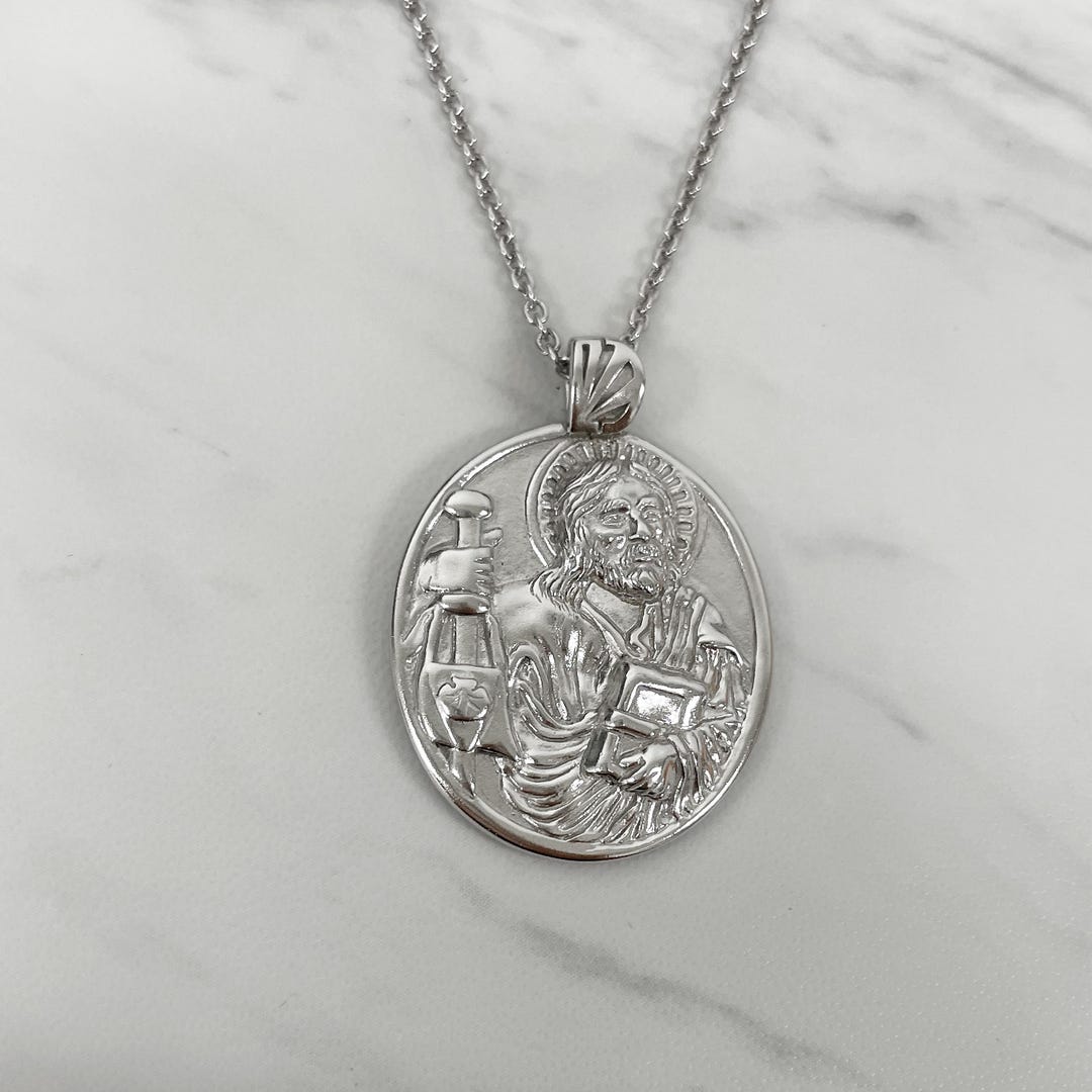 Saint James Necklace - Sterling Silver, Saint James Pendant - Etsy