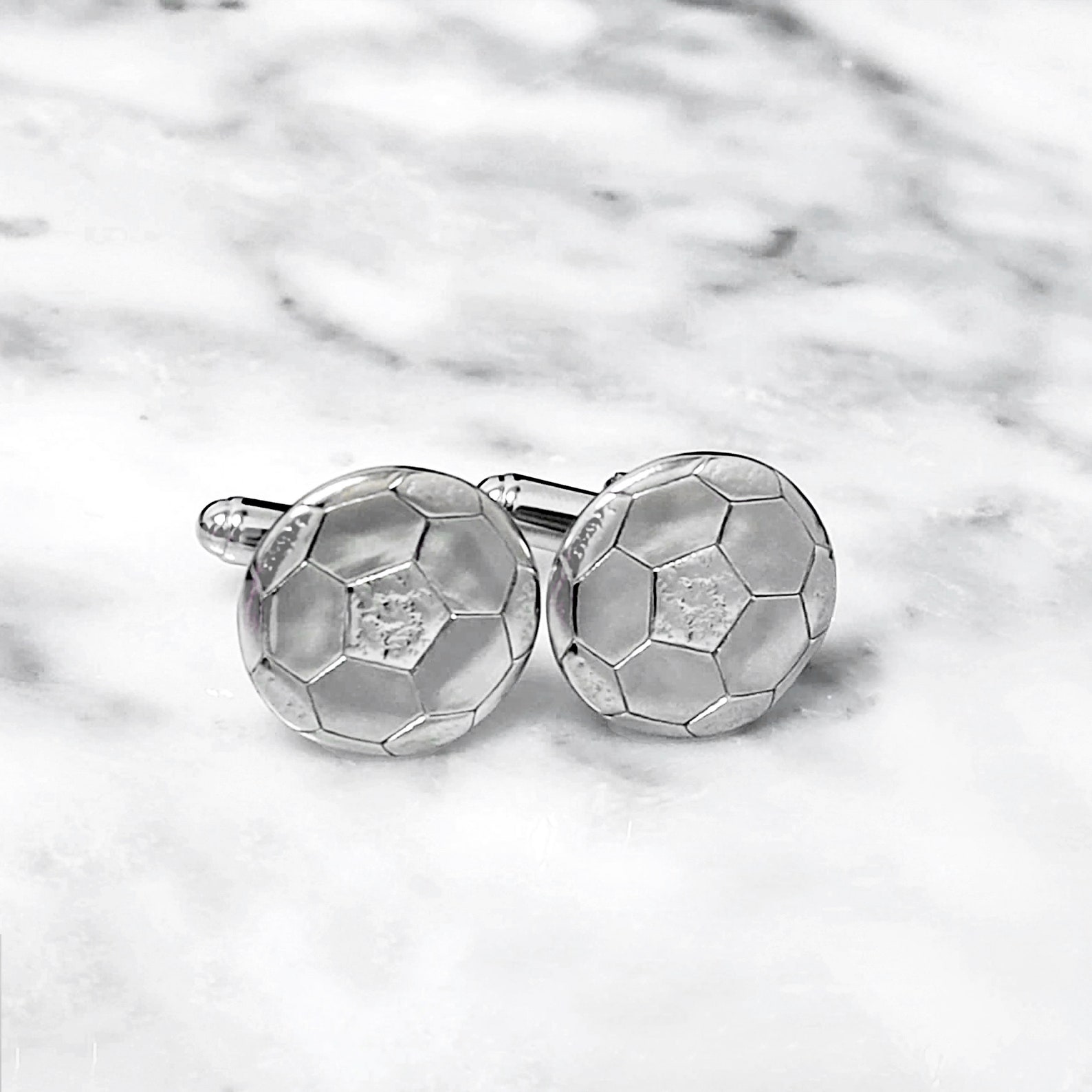 Soccer Ball Cufflinks Sterling Silver Sports Gift for Men - Etsy