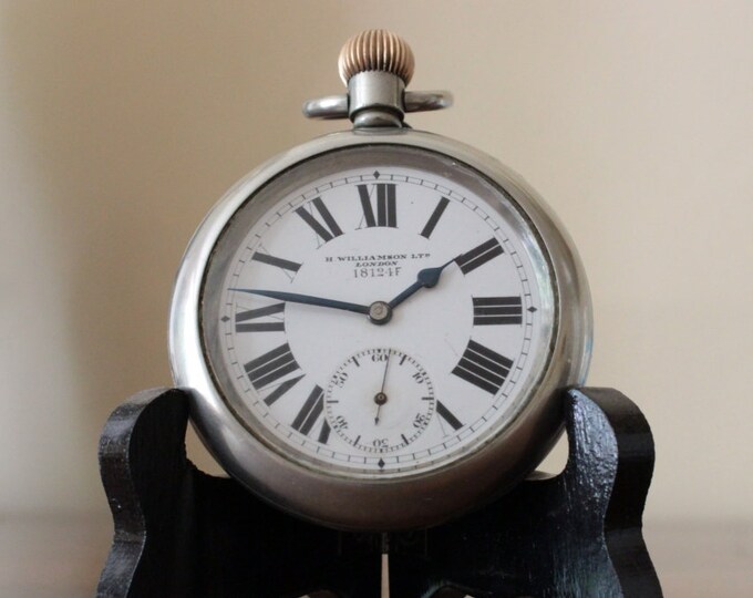 WW1 British Military Pocket Watch by H Williamson Sub Second Dial at ...