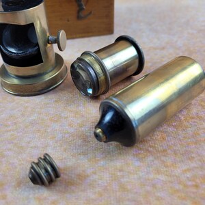 Antique French Field Microscope Circa 1880-1910 - Etsy Canada