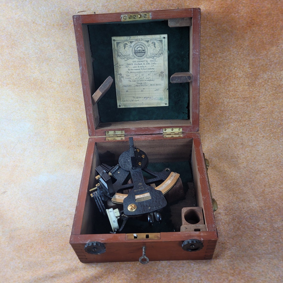 WW2 British RAF Military Flying Boat Sextant by Henry Hughes and Son ...