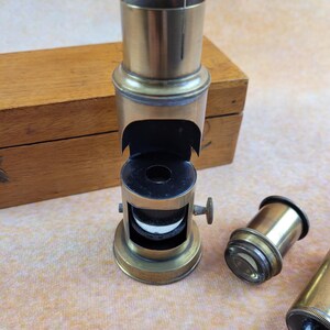 Antique French Field Microscope Circa 1880-1910 - Etsy Canada