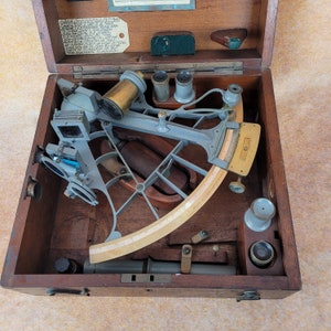 WW1 and WW2 Vintage Marine Sextant or Nautical Quadrant by Heath & Co ...