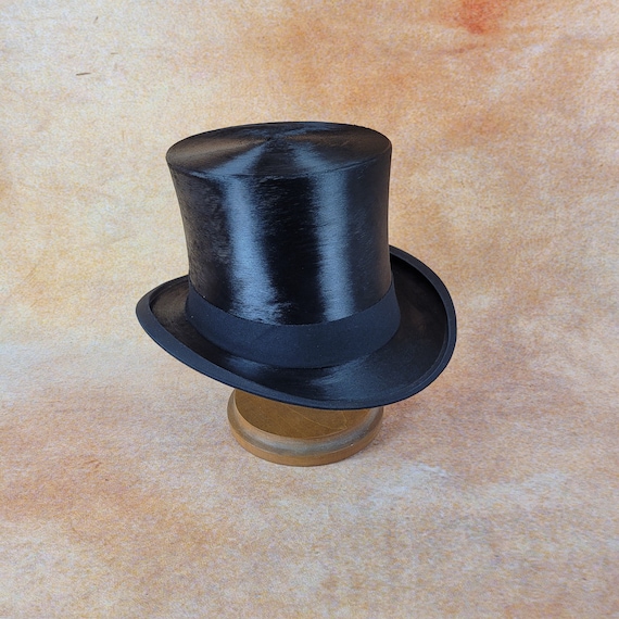 Antique Black Silk Top Hat by Dunn and Co of Piccadil… - Gem