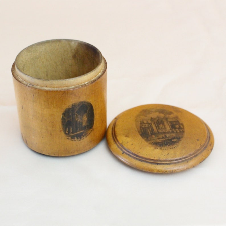 Mauchline Ware Treen of Melrose Abbey Circa 1880 - Etsy UK