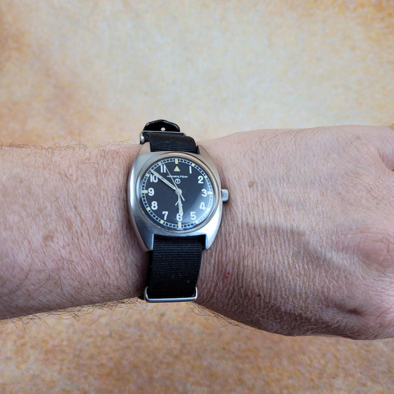 Vintage Military Hamilton Watch W10 British Military Issue, Tonneau ...