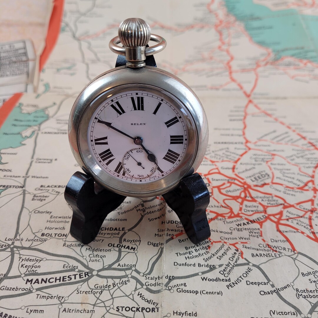 Vintage LNER Guards Pocket Watch, London North Eastern Railway With Map ...