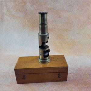 Antique French Field Microscope Circa 1880-1910 - Etsy