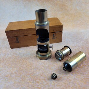 Antique French Field Microscope Circa 1880-1910 - Etsy Canada